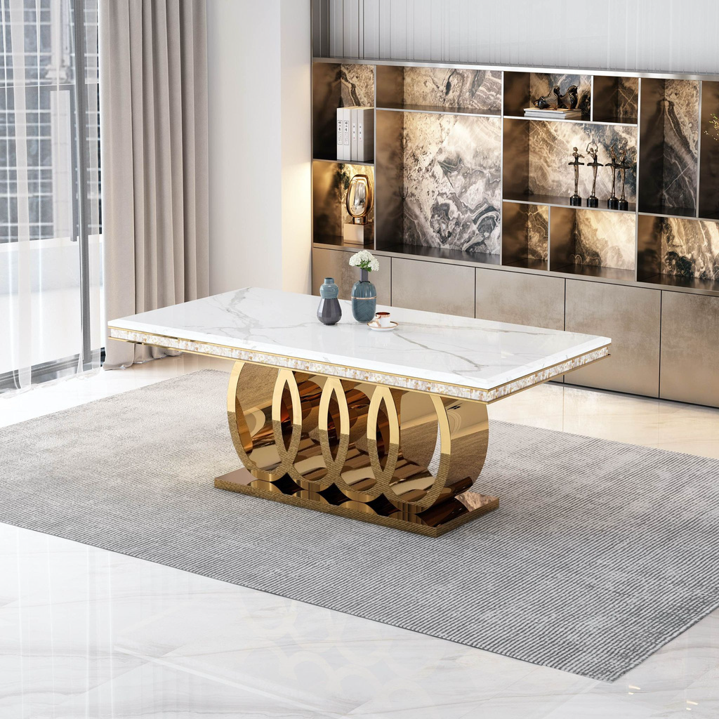 Audi Dining Table – 79" – Nova Furniture Mall Inc