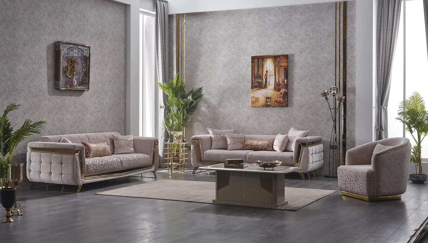 Maximo Berger Sofa Set – Nova Furniture Mall Inc